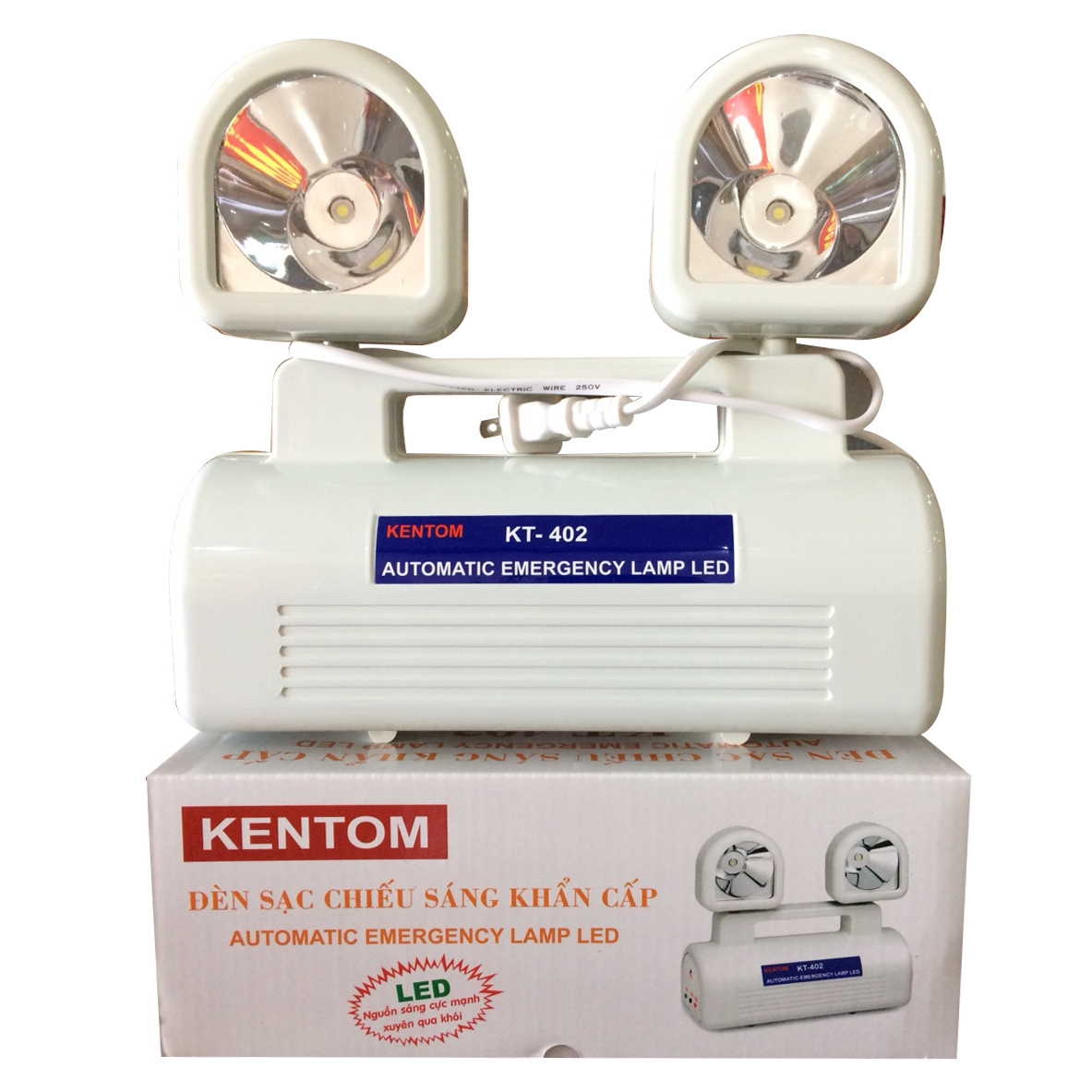 Kentom KT 402 đèn sạc chiếu sáng khẩn cấp – PCCC vinafire